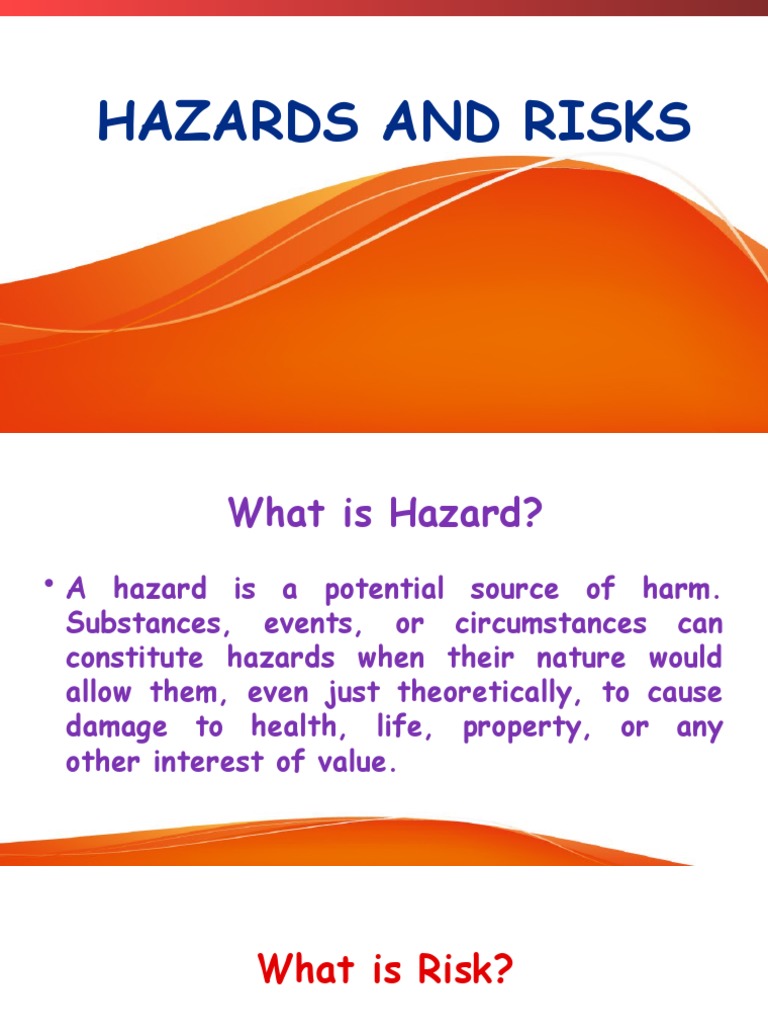 Understanding Hazards and Risks: A Comprehensive Overview of Common ...