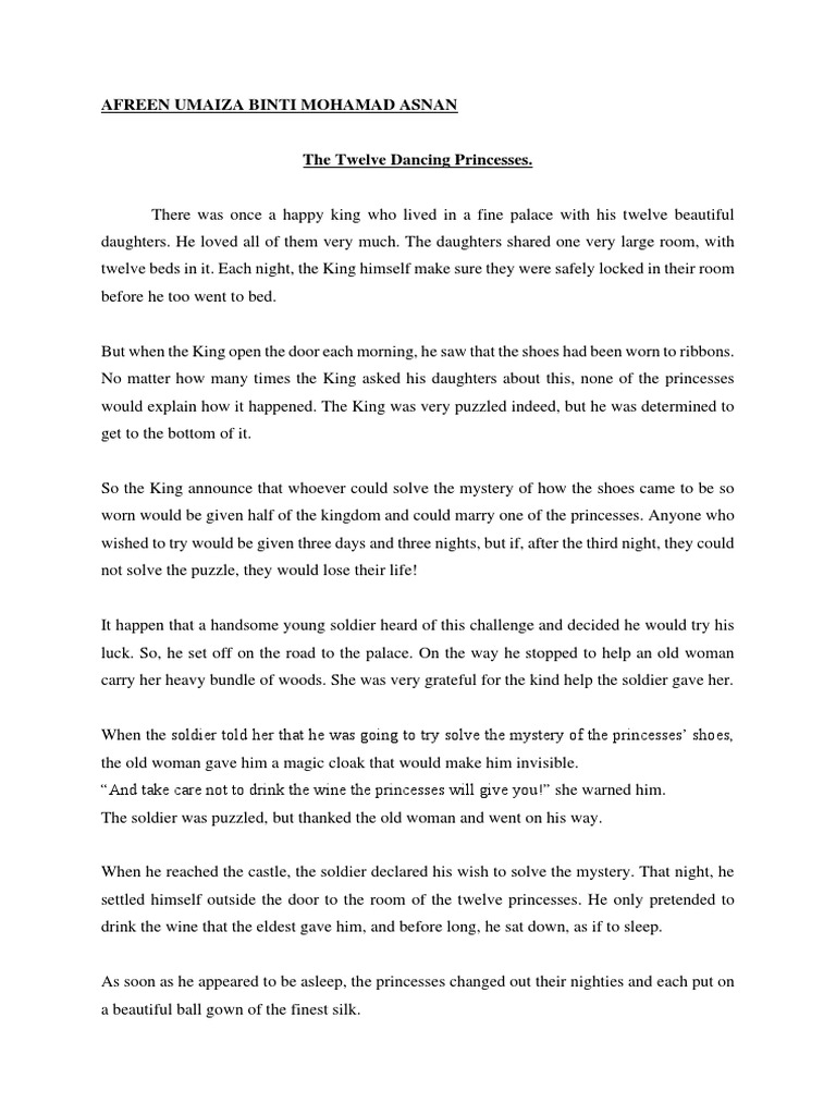 (Twelve Dancing Princesses) Story Telling | PDF