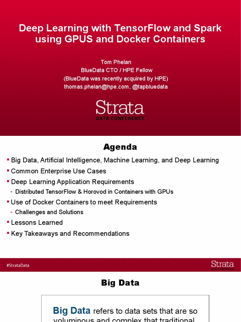 Deep Learning With TensorFlow and Spark Using GPUs and Docker ...