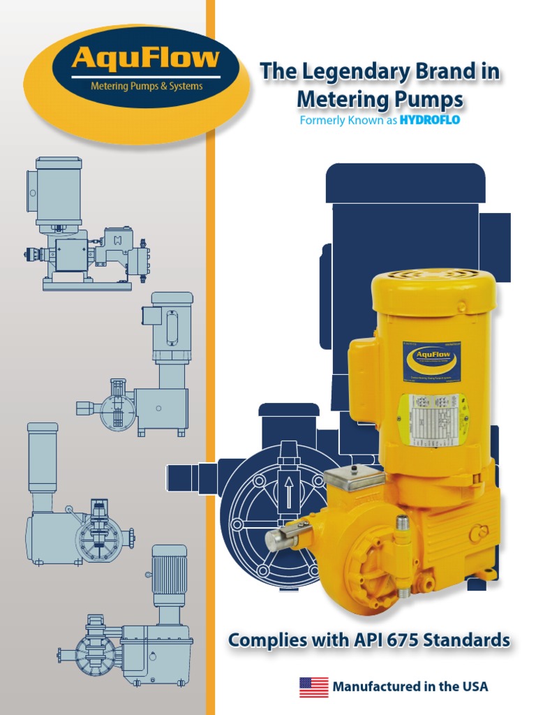 AquFlow Metering Pumps: USA-Made, API 675 Compliant | PDF | Water ...