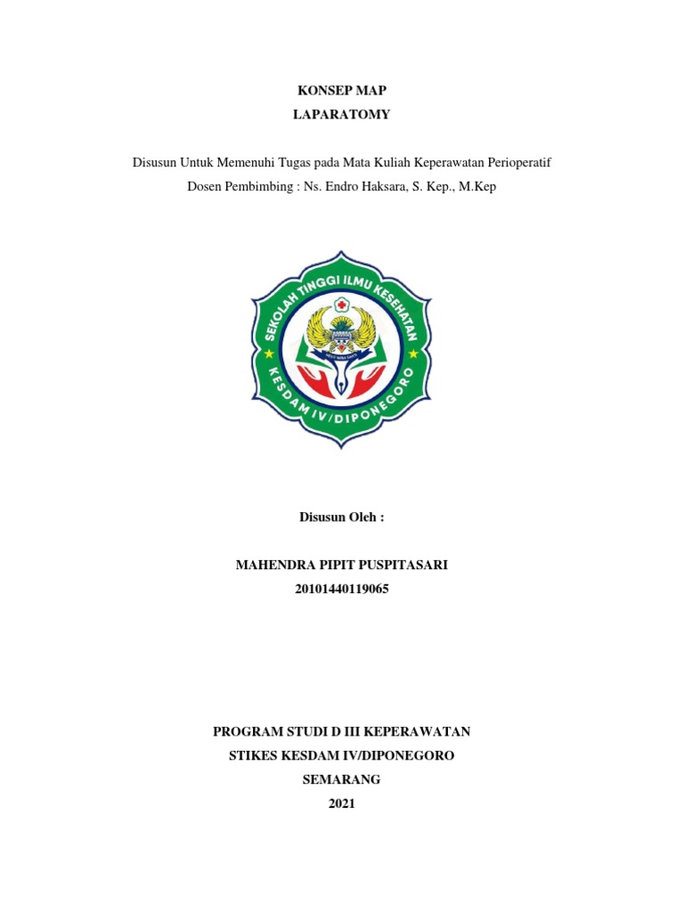 Konsep Map Laparatomi - Mahendra Pipit Puspitasari | PDF