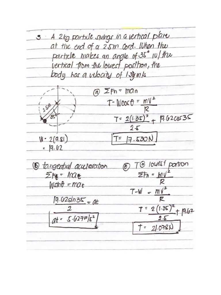 Mech Problem 3 | PDF