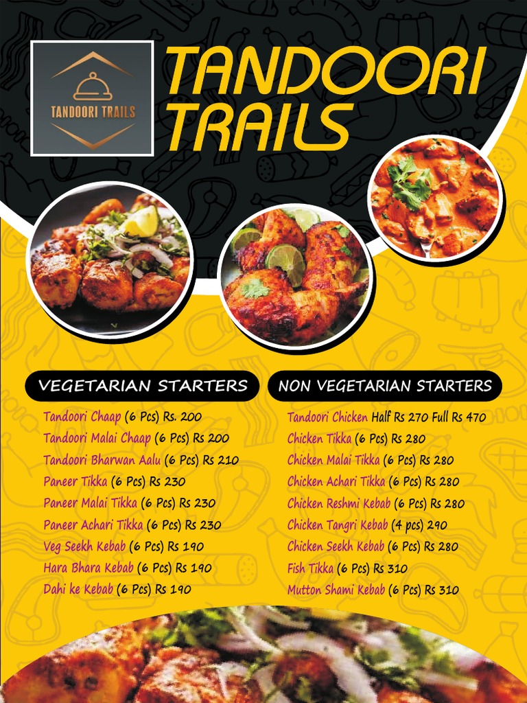Tandoori Trails Menu-1 | PDF | Kebab | Curry