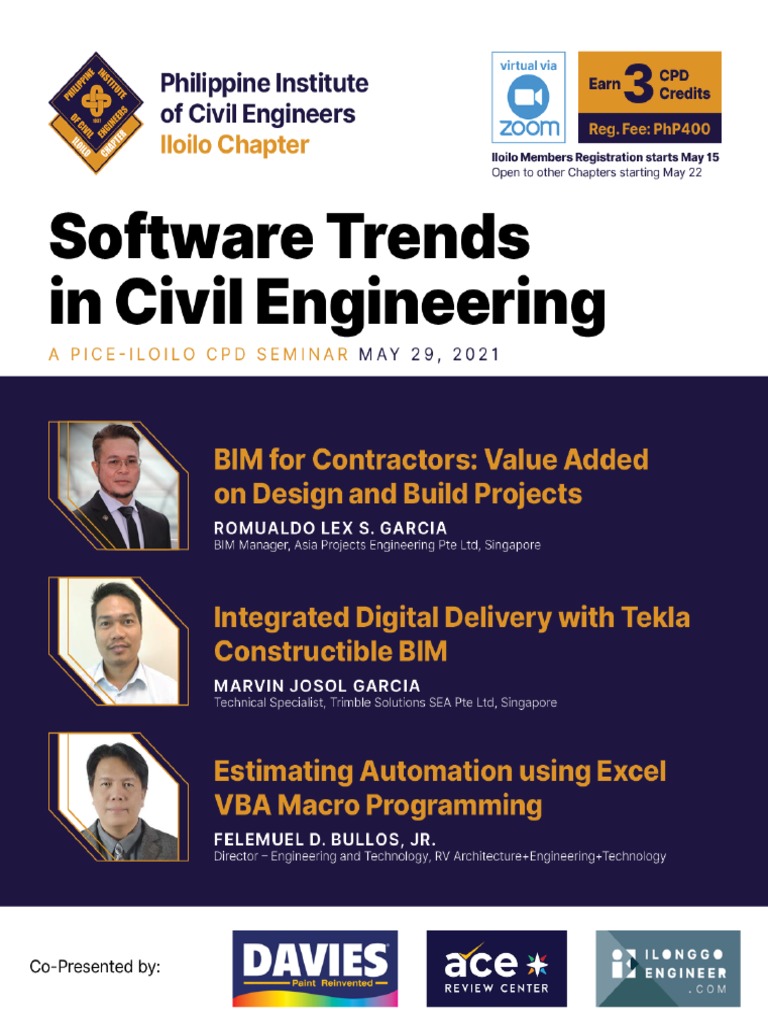 PICE CPD Webinar Brochure 05-29-2021 | Download Free PDF | Engineering