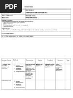 Session Plan (Dressmaking NC II) | PDF | Lecture | Clothing