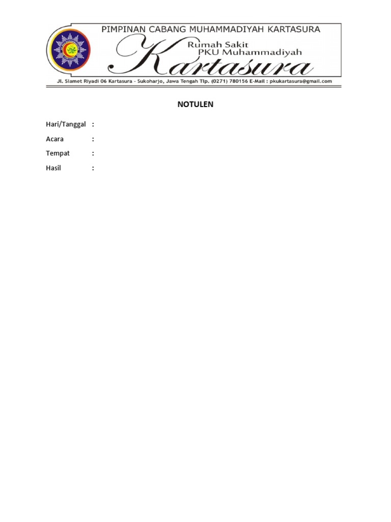Lembar Notulensi | PDF