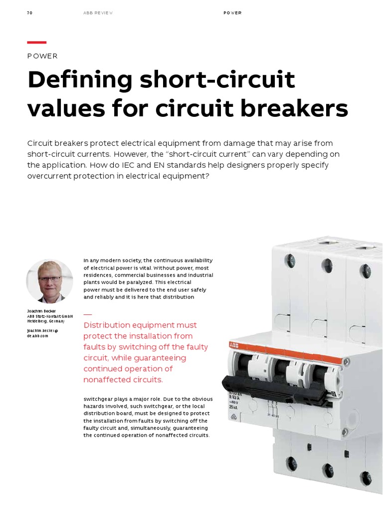 Defining Short-Circuit Values For Circuit Breakers: Power | PDF ...