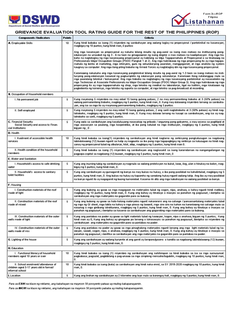 Guidelines Listahanan | PDF