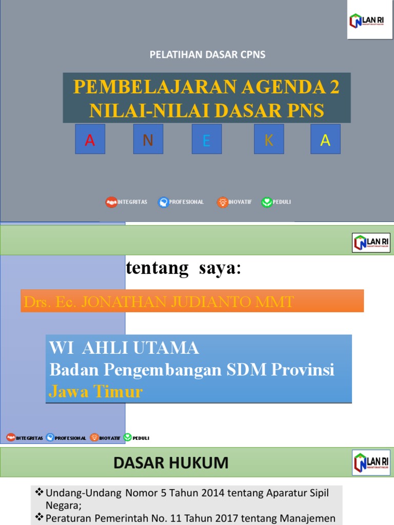 Strategi Pembelajaran Agenda Nilai Dasar PNS II | PDF | Bisnis
