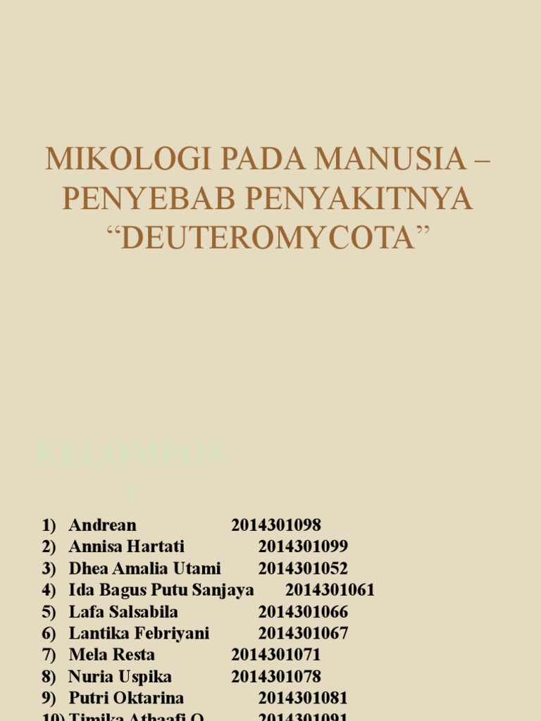 Jamur Deuteromycota PPTX | PDF