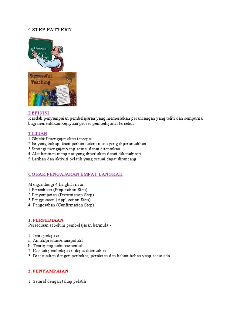 4 Step Pattern | PDF