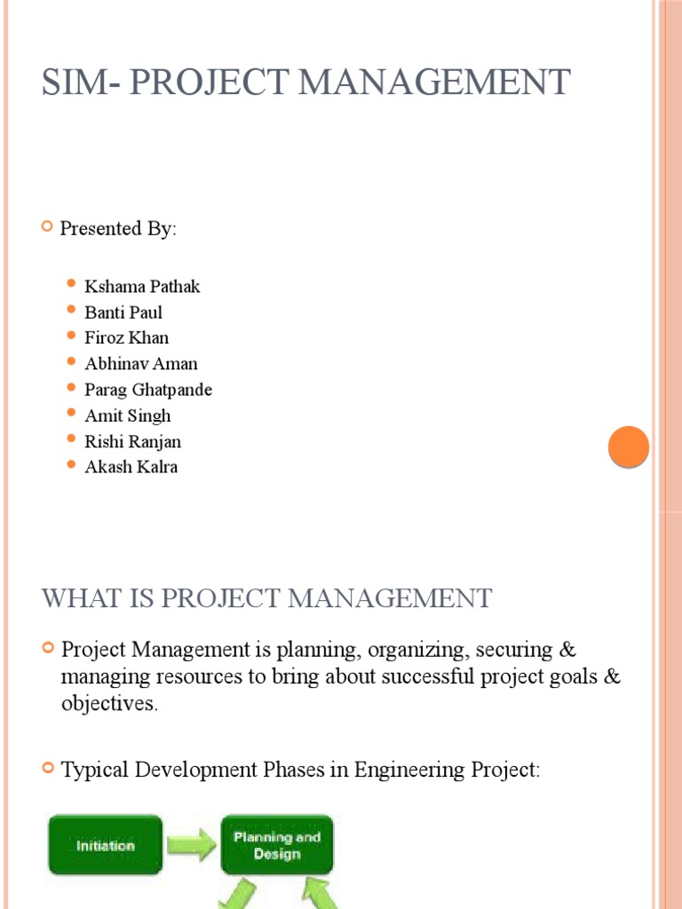 Sim-Project Management: Presented by | PDF | Project Management ...