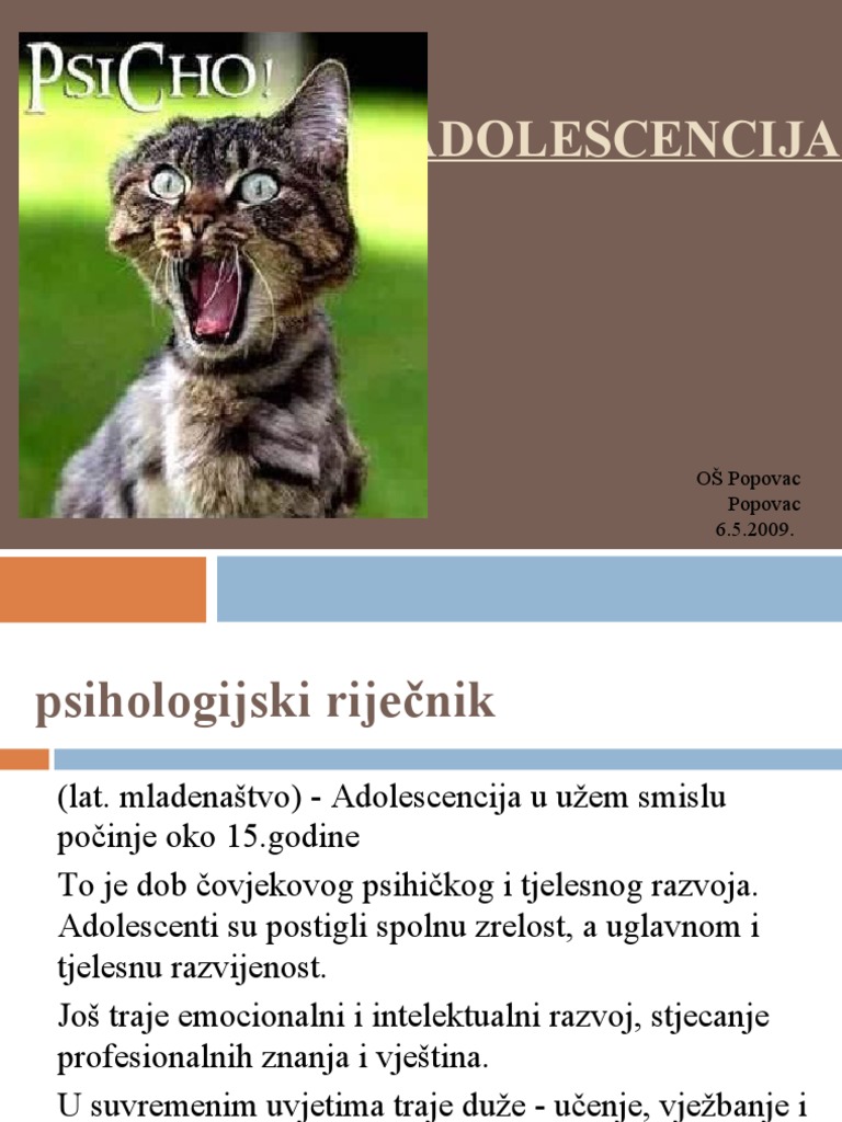 ADOLESCENCIJA | PDF