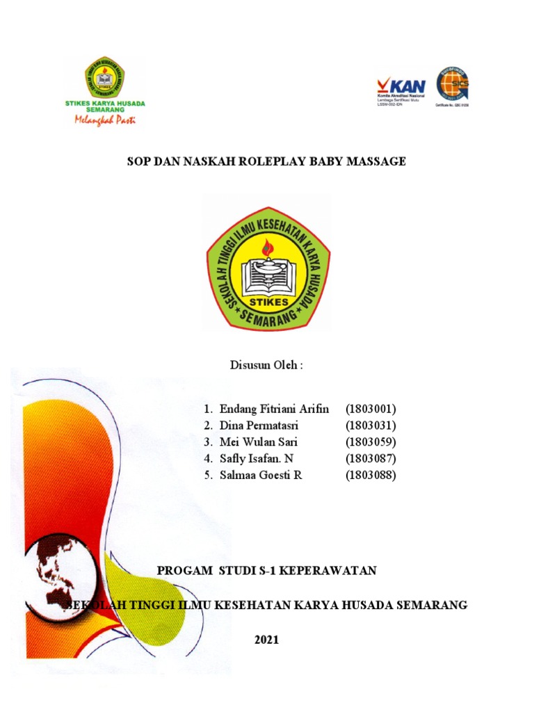 Kel. 8 Sop & Roleplay Baby Massage | PDF