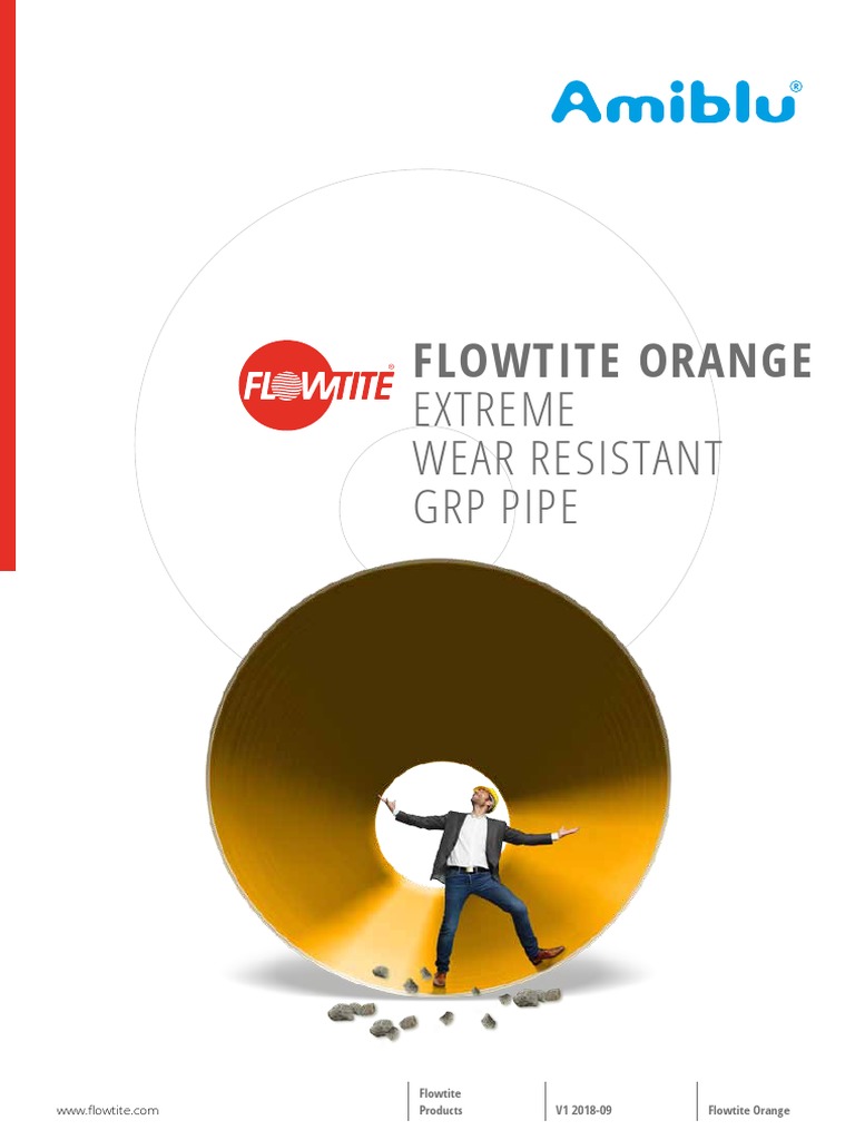 Flowtite Orange: Extreme Wear Resistant GRP Pipe | PDF | Wear | Erosion