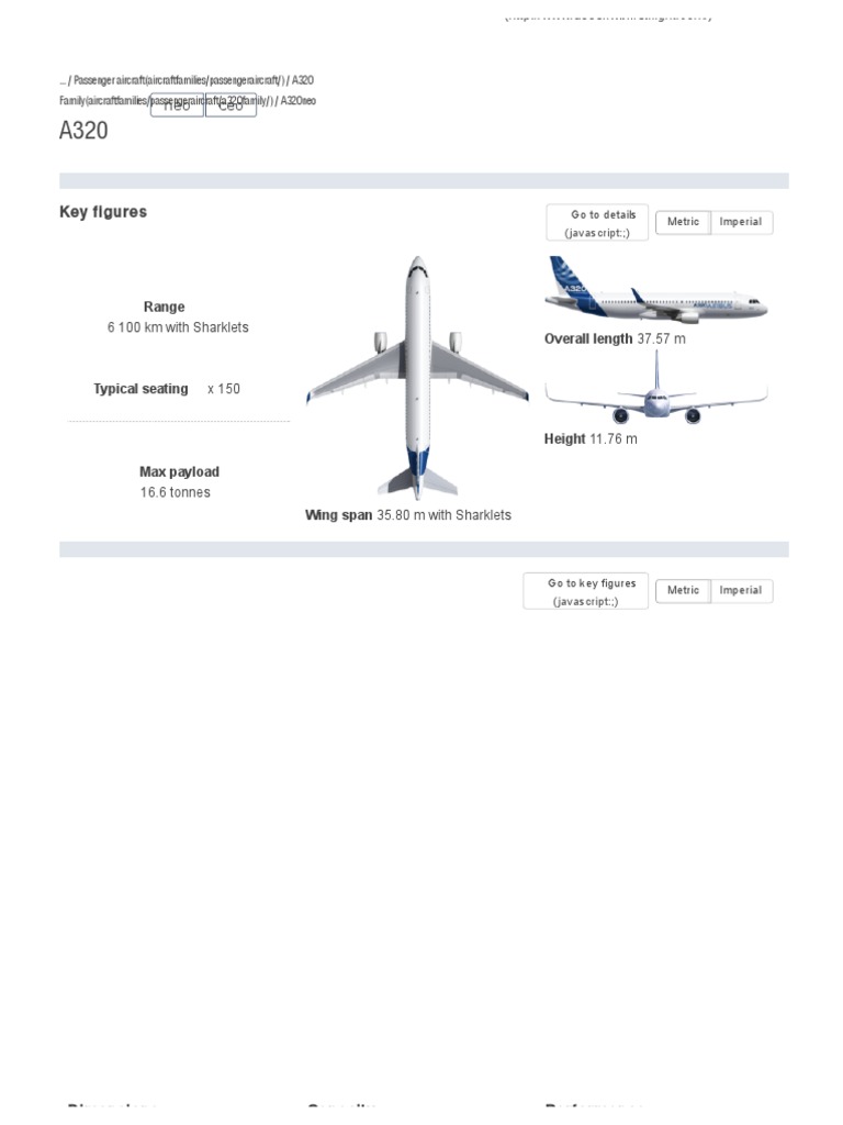 A320 Ceo Specification | PDF | Aerospace | Aviation