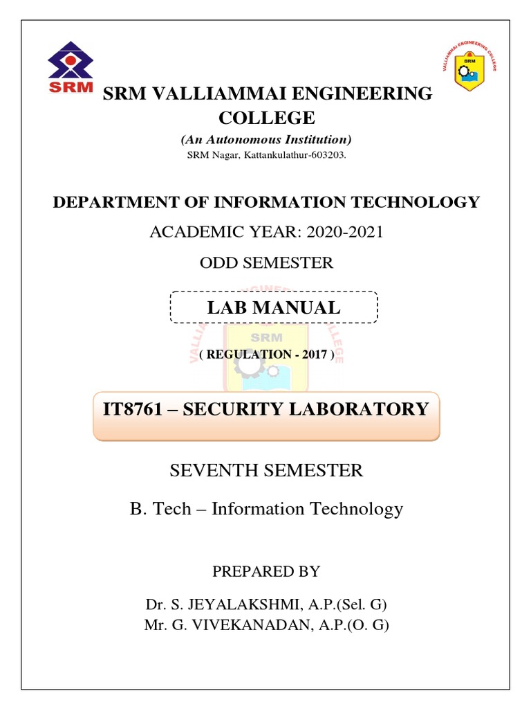 IT8761-Security Lab Manual | PDF | Java Virtual Machine | Cipher