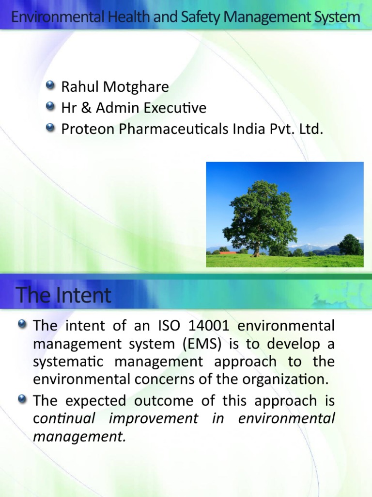EHS Management System Overview | PDF | Occupational Safety And Health ...