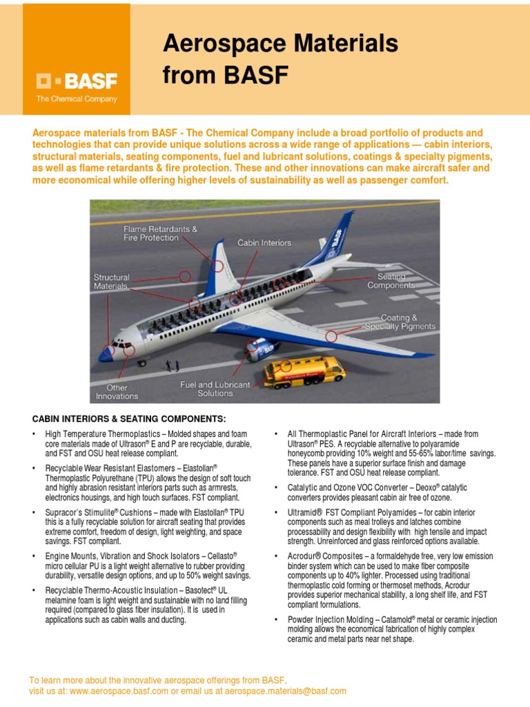 Aerospace Materials From BASF | PDF | Polyurethane | Thermoplastic