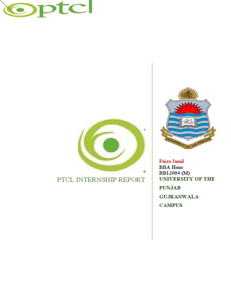 Final PTCL Internship Report | PDF | Electronics | Information And Communications Technology