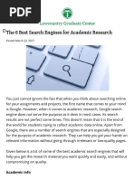 RRL Academic Search Engines | PDF | Academic Journal | Libraries