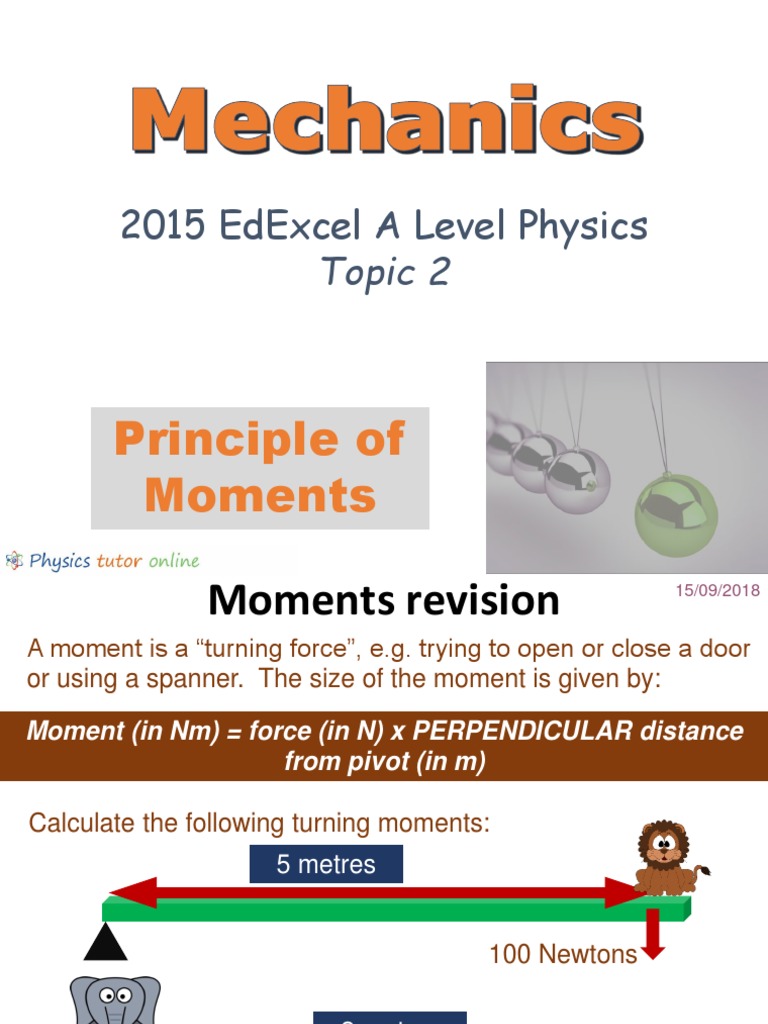 Principle of Moments in A Level Physics | PDF | Weight | Metrology