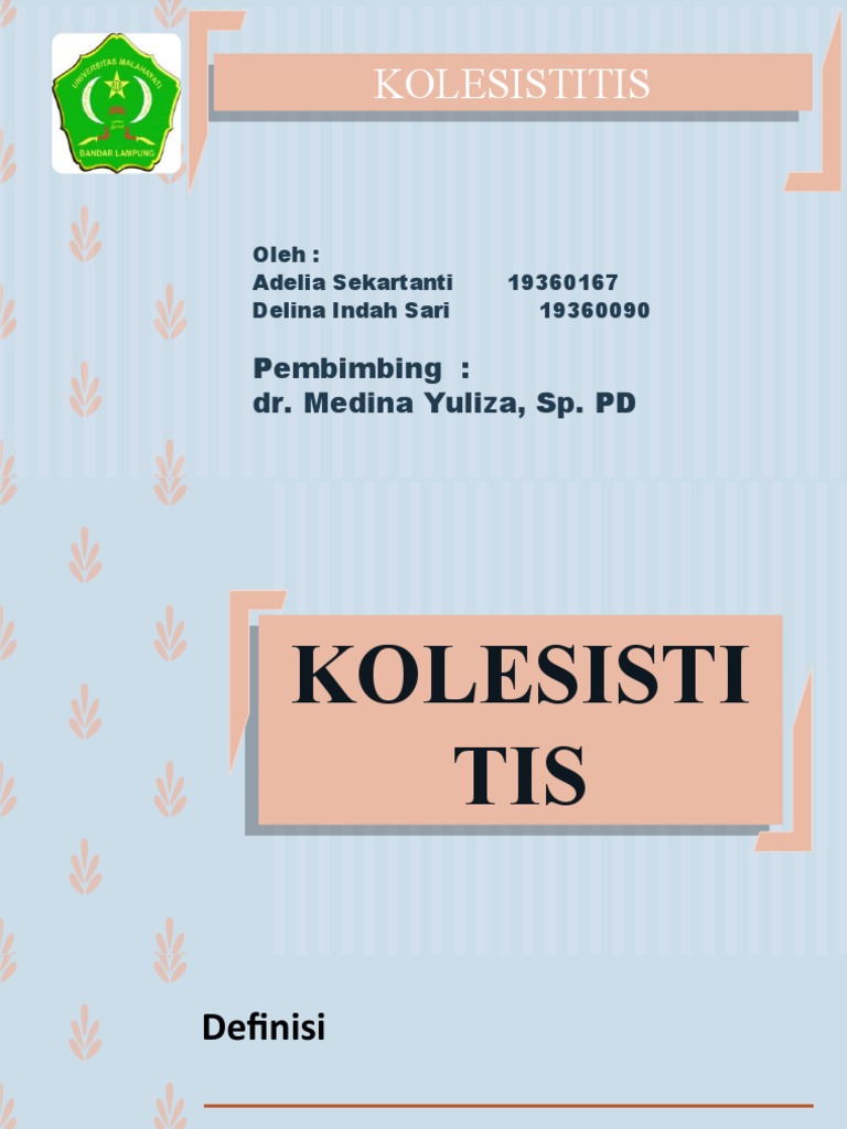Kolesistitis | PDF