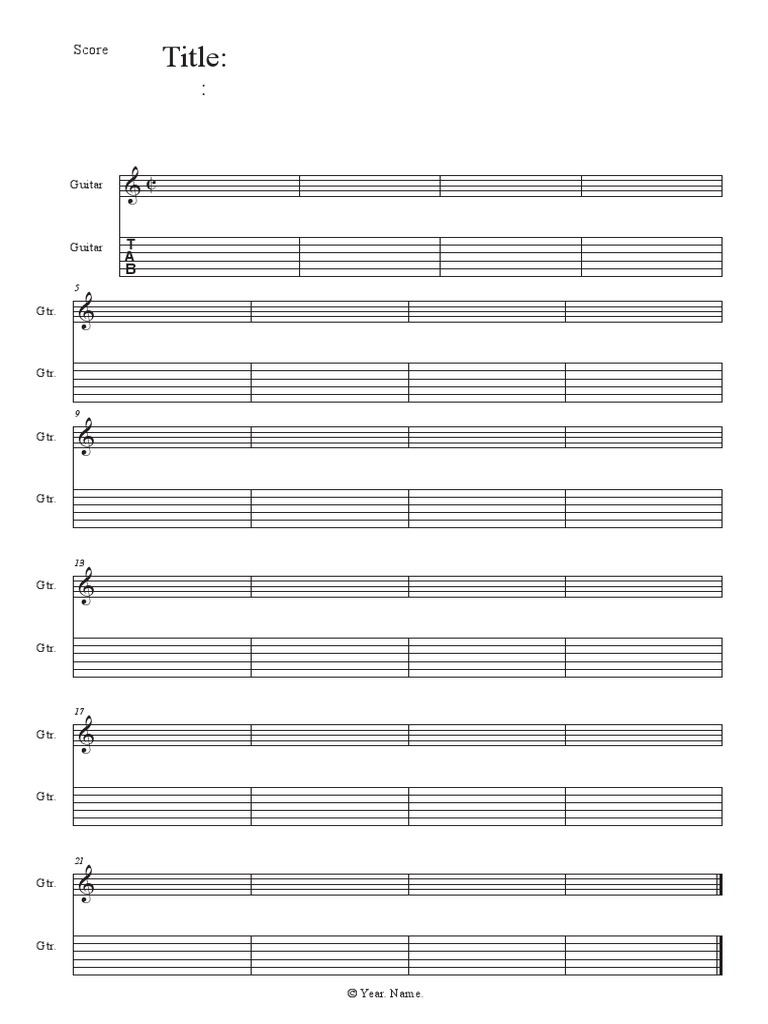 Guitar TAB | PDF