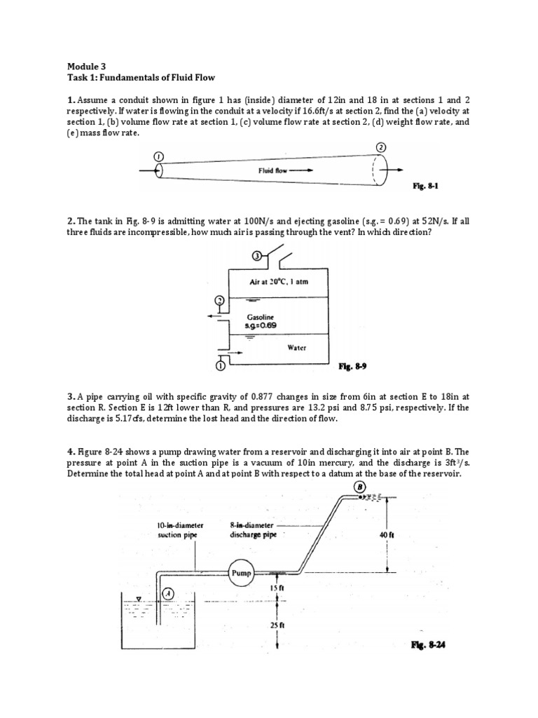 Module 3 Task 1 | PDF | Nozzle | Fluid Dynamics