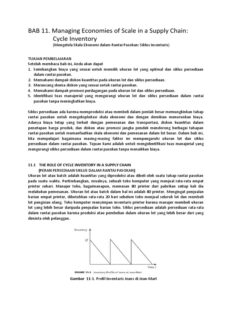 Terjemahan Chapter 11 Materi SCM | PDF