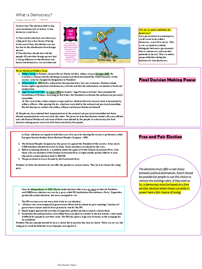 What Is Democracy | PDF | Elections | Democracy
