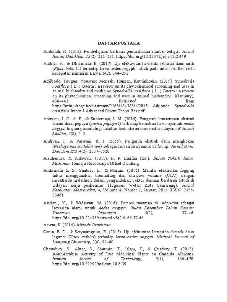 DAFTAR PUSTAKA-Mendeley | PDF