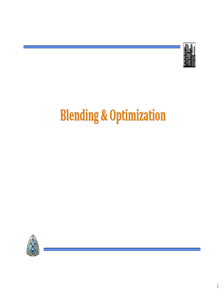 10 Blending Optimization | PDF | Linear Programming | Mathematical Optimization