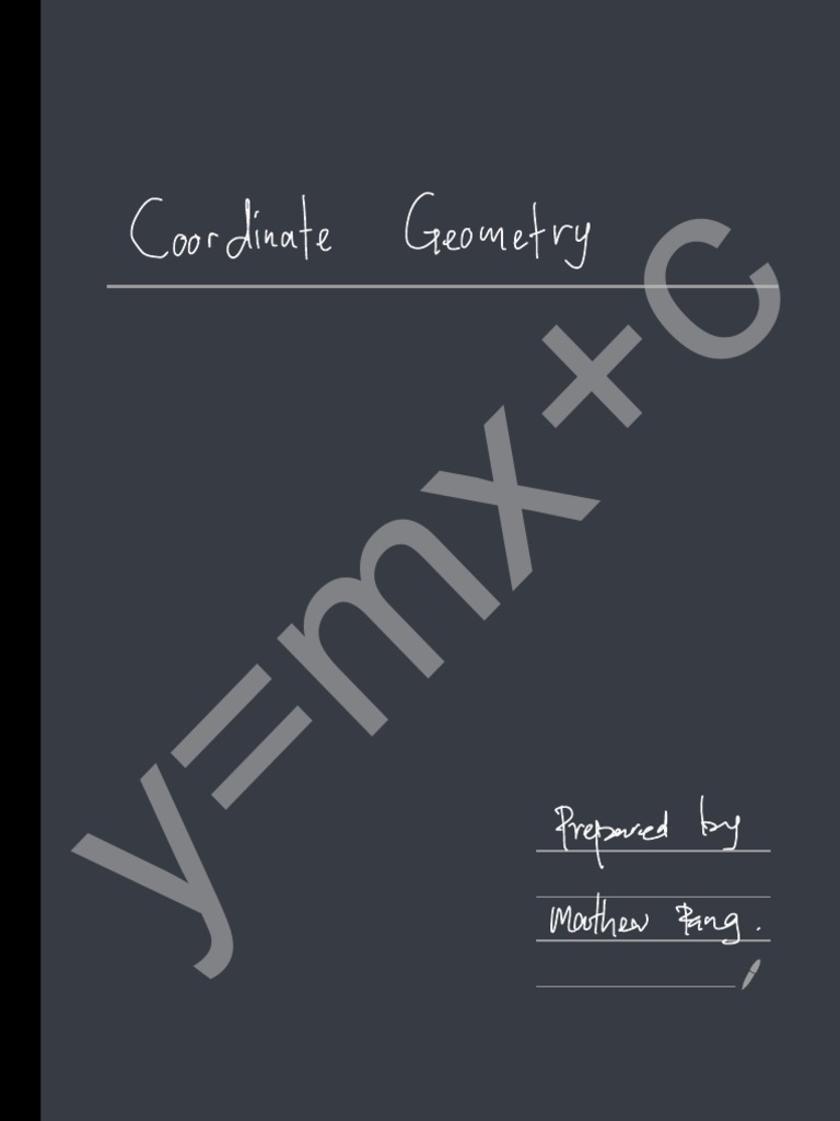 Coordinate Geometry Formulas Explained | PDF | Line (Geometry ...