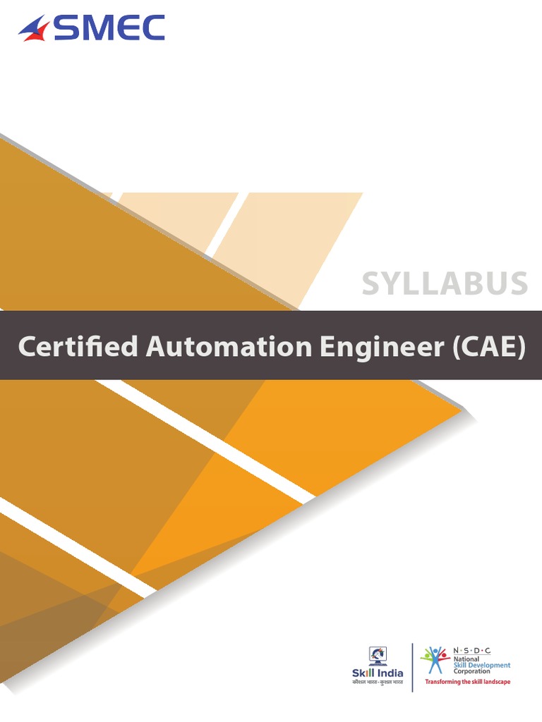 Certified Automation Engineer (CAE) : Syllabus | PDF | Programmable ...