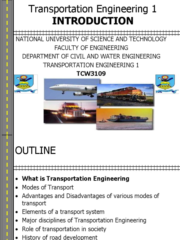 Introduction To Transportation Engineering | PDF | Road | Transport