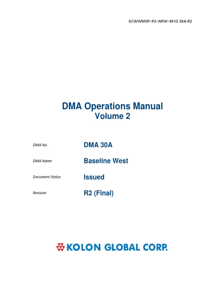 Manual Volume 2 Dma 30a | PDF | Leak | Valve