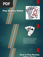 Rummy Game Rules Explained | PDF | Rummy | Tabletop Games