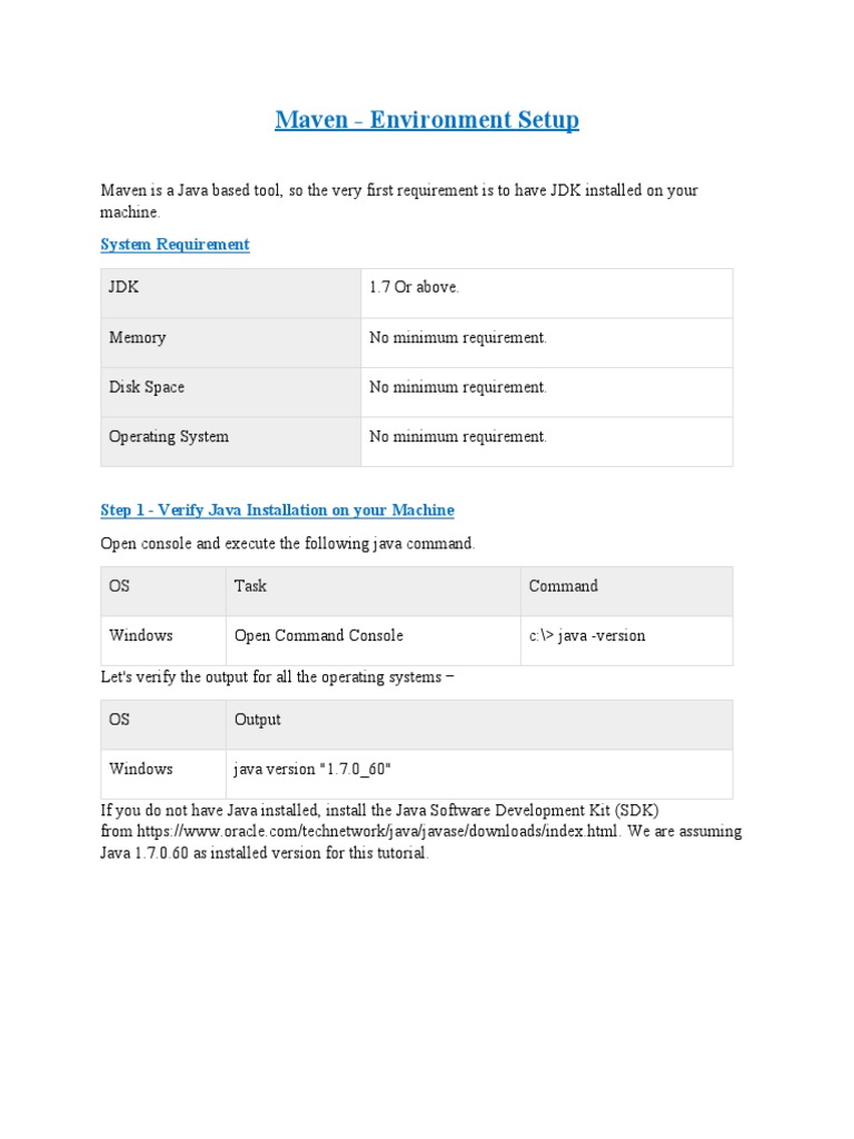 Maven Environment Setup And Testng Plugin Pdf Java Programming Language Software Testing