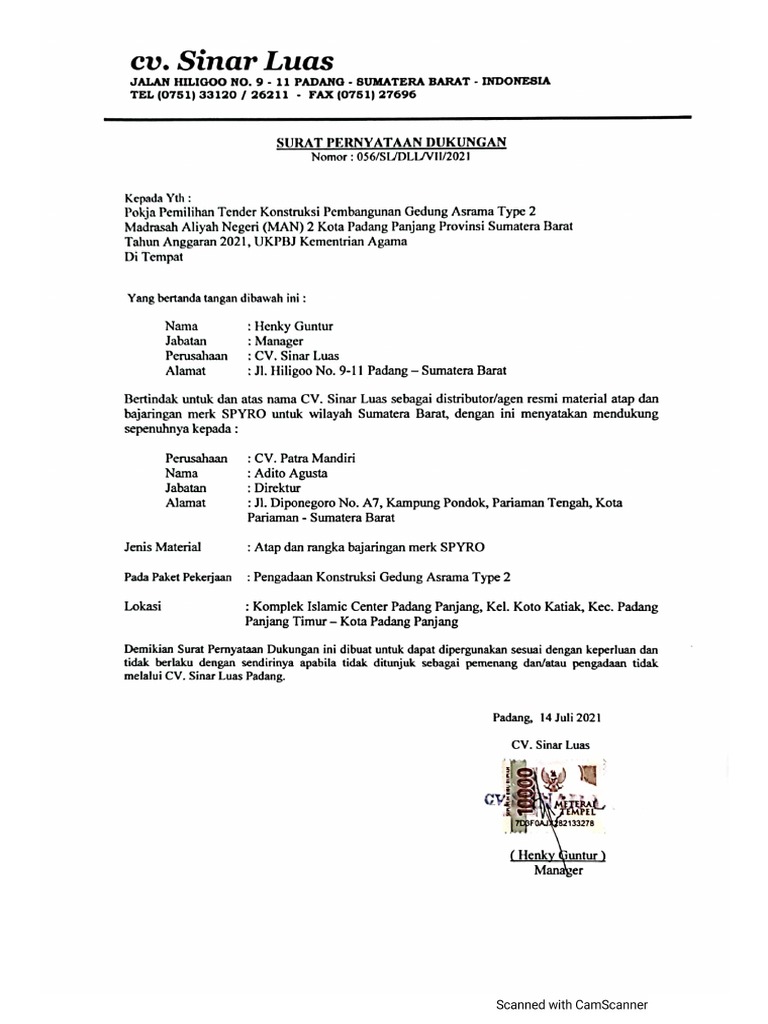 Duk Atap - CV Patra Mandiri | PDF