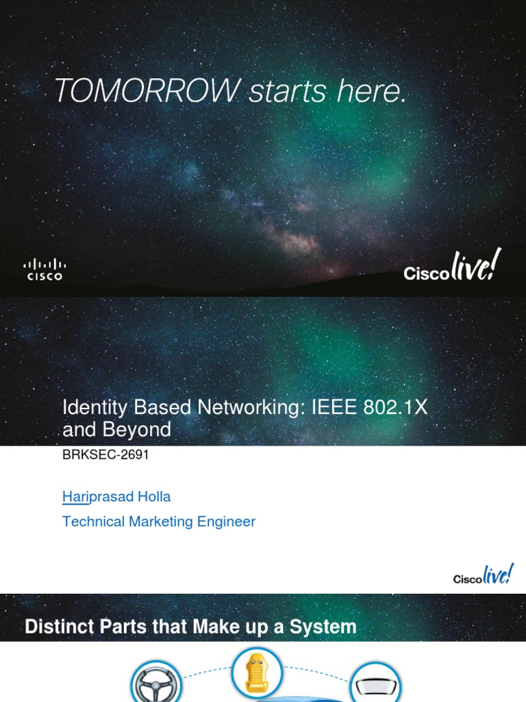 BRKSEC-2691 Identity Based Networking IEEE 802.1X and Beyond | PDF | Radius | Computer Standards