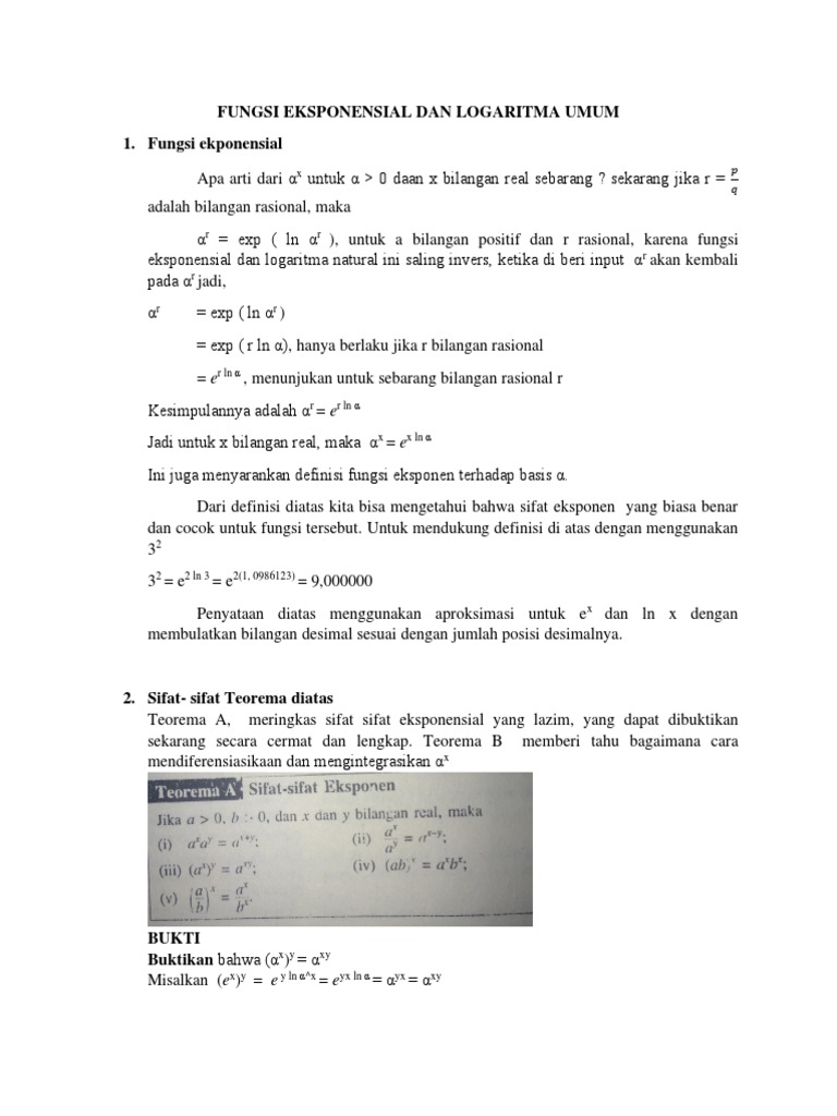 Kelompok 4-Fungsi Eksponensial Dan Logaritma Umum | PDF | Seni ...