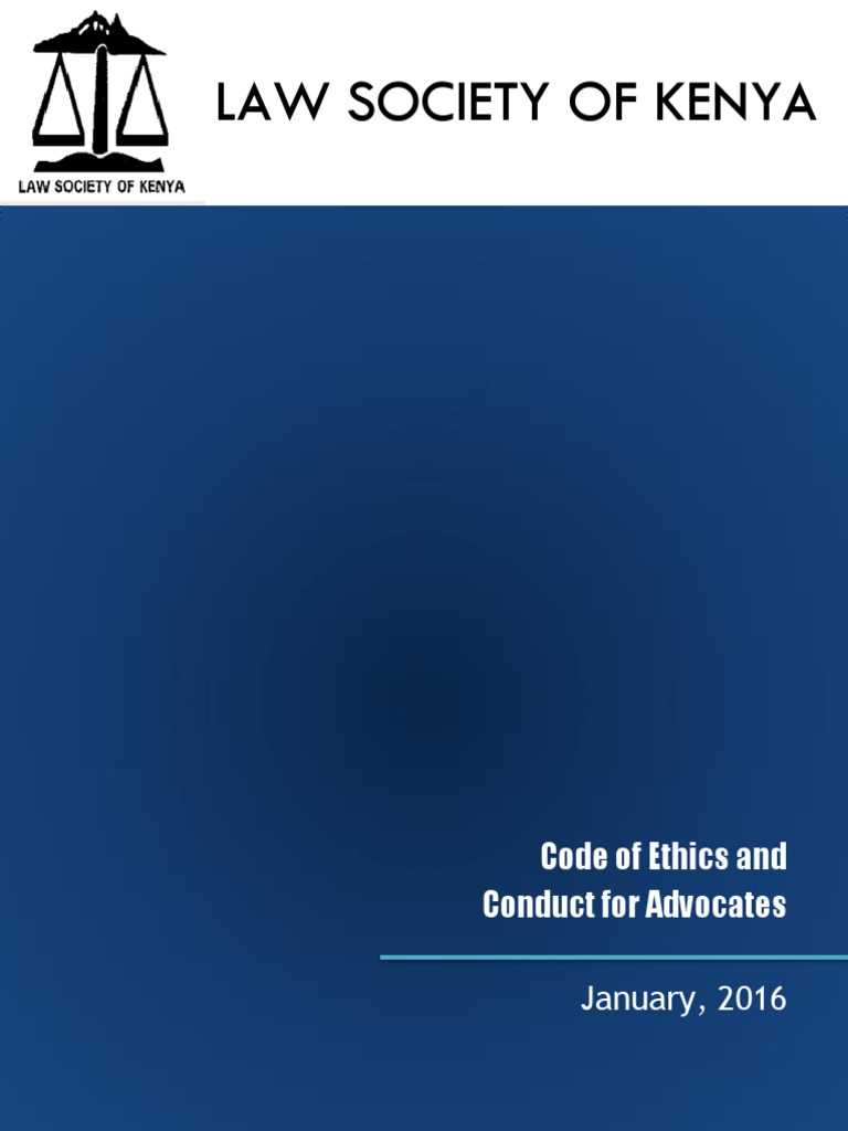 Code of Ethics and Conduct For Advocates | PDF | Professional Ethics ...