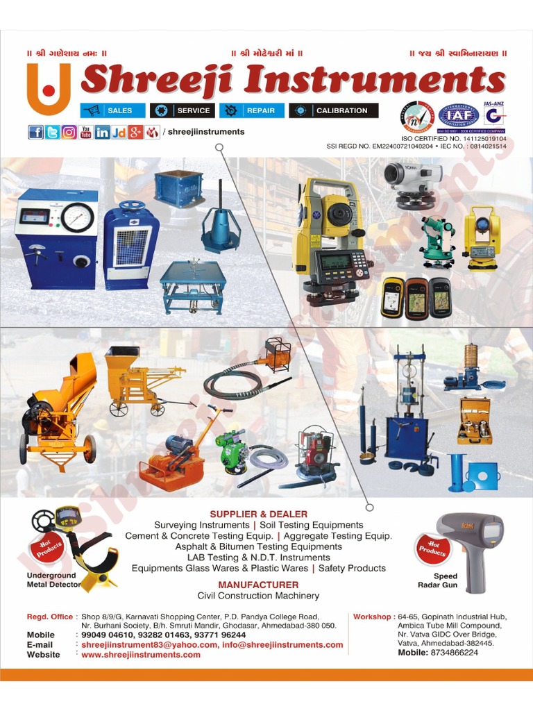 Shreeji Instruments Catalogues | PDF