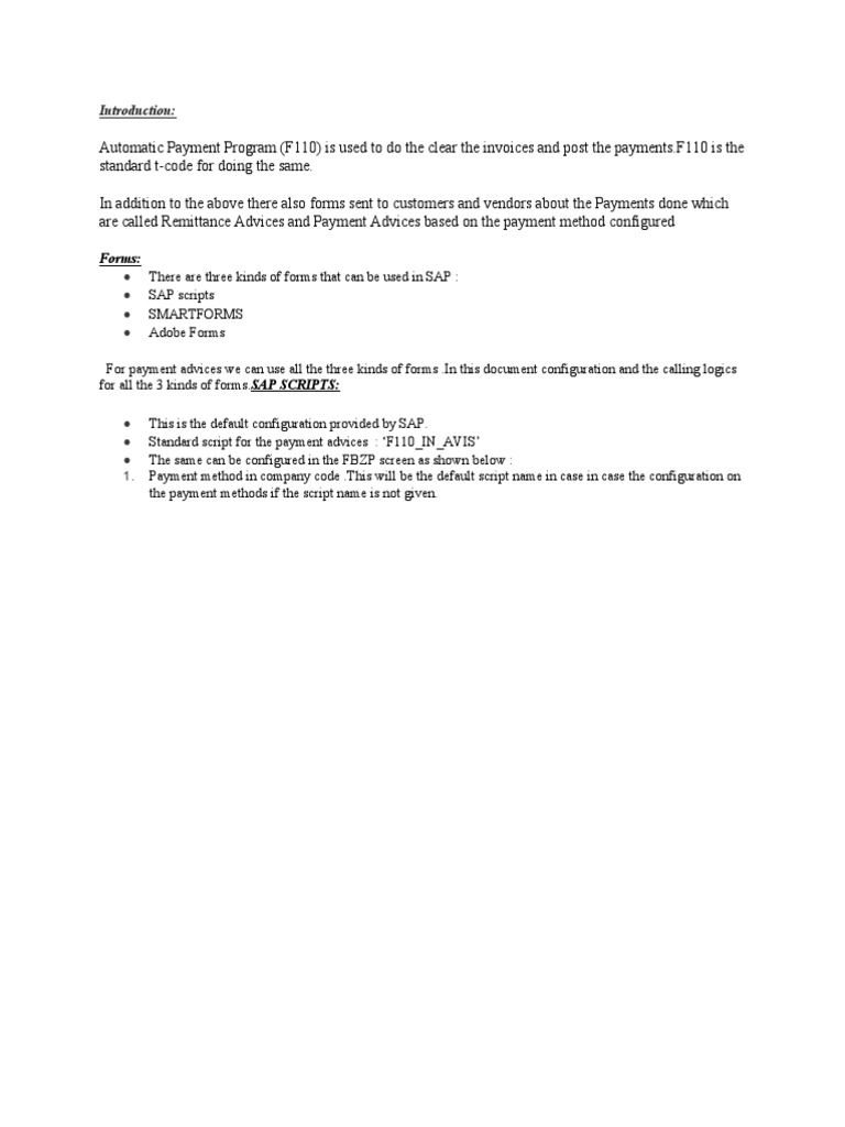 Payment Advice Configuration | PDF | Computer Engineering | Software ...