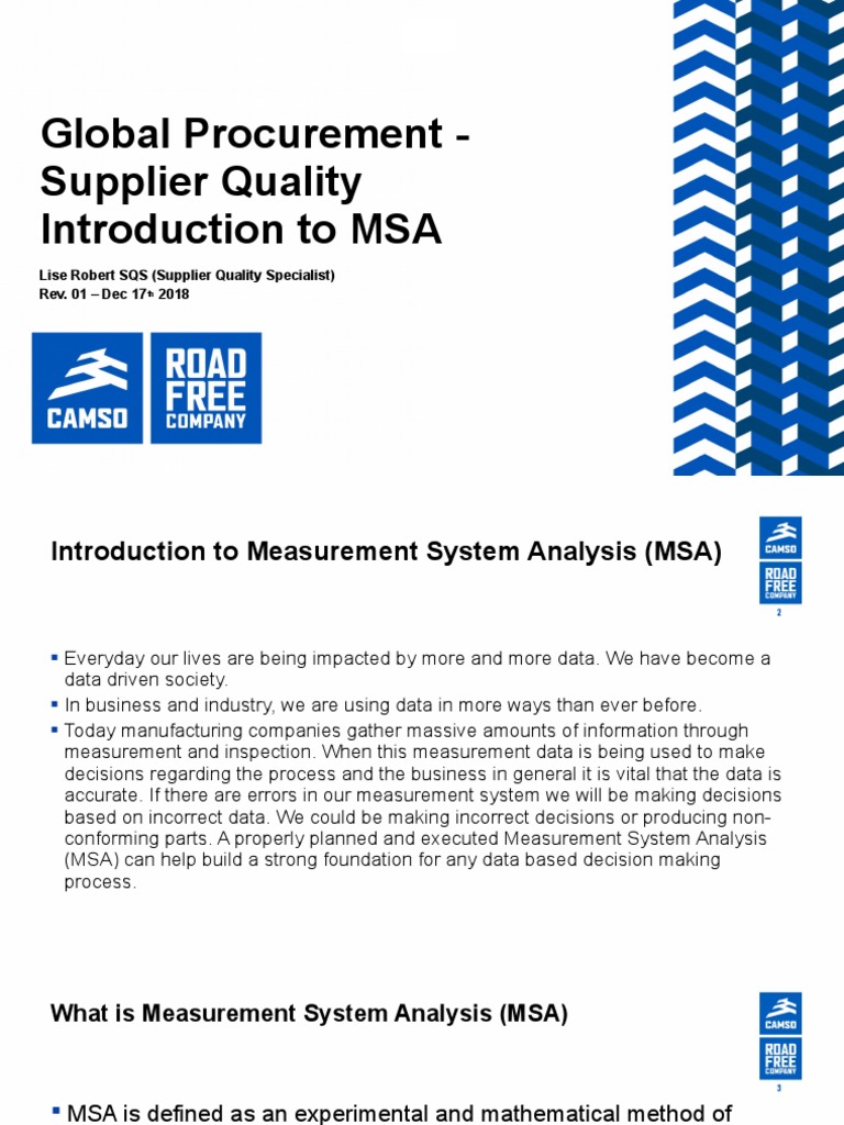 Measuring Measurement: An Introduction to MSA | PDF | Accuracy And ...