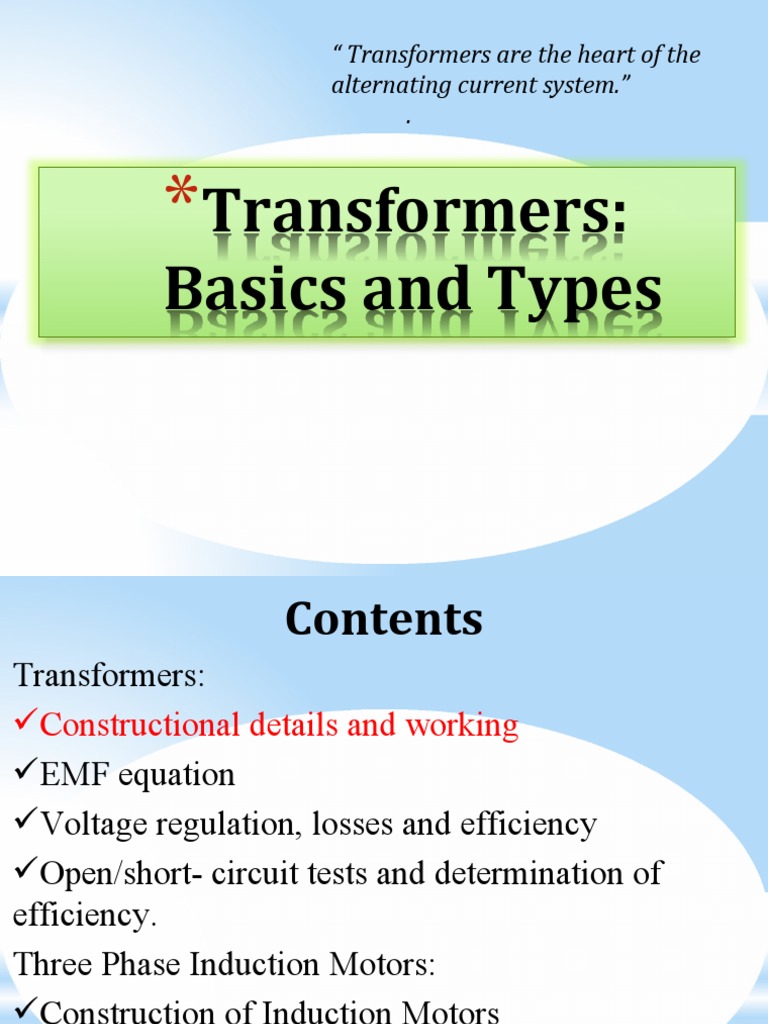 Transformers: Connecting the Grid and Powering Progress | PDF ...