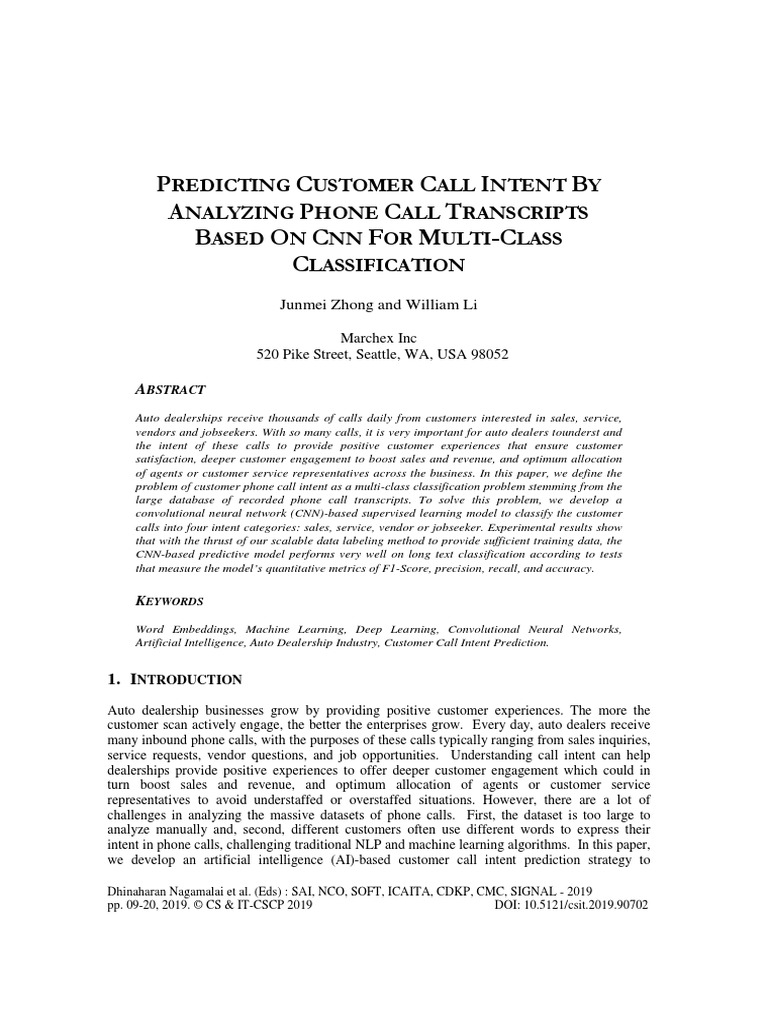 Phone Call Analysis - Saipr | PDF | Deep Learning | Machine Learning