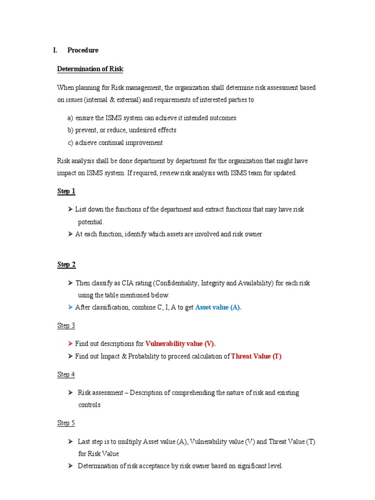 Risk Assessment and Treatment Process | PDF | Risk Assessment | Risk