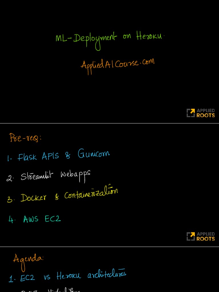 Ml Deployment For Heroku Pdf Python Programming Language System Software